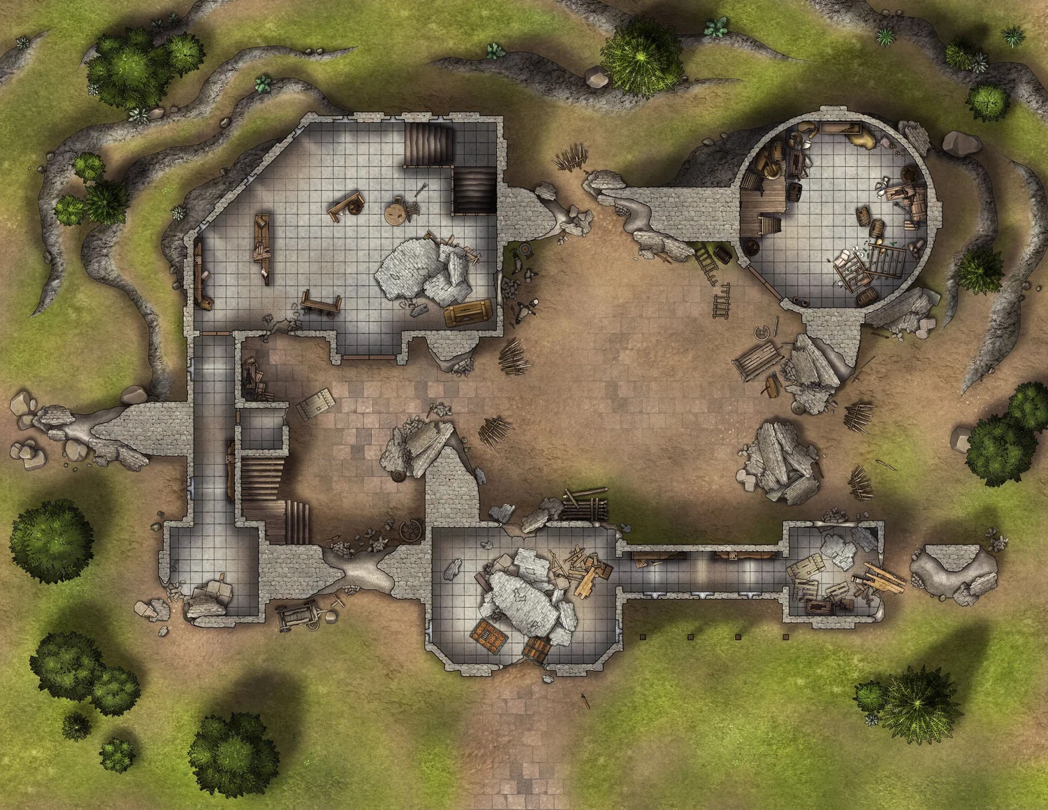TTRPG Battlemaps - Castles, Forts & Keeps — Tom Cartos