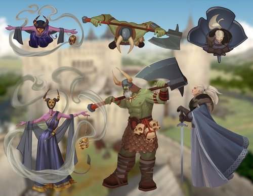 Free Fantasy TTRPG Character Illustrations - Castles, Forts and Keeps ...