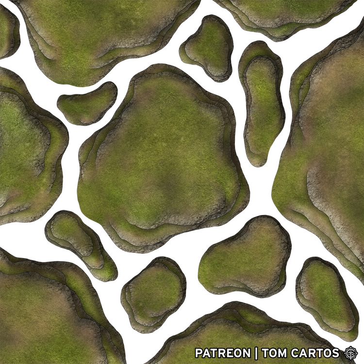 Free Modular Hills Tiles TTRPG Battlemap — Tom Cartos