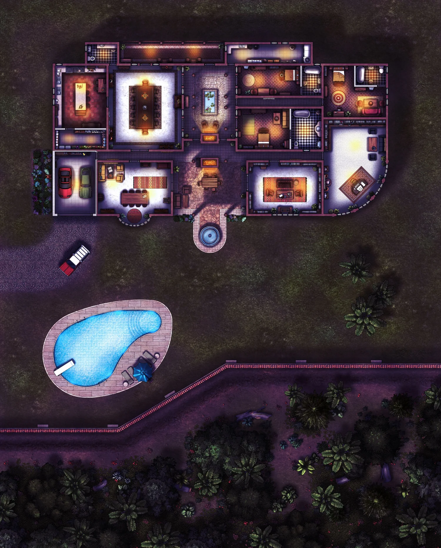 Modern TTRPG Battlemaps — Tom Cartos