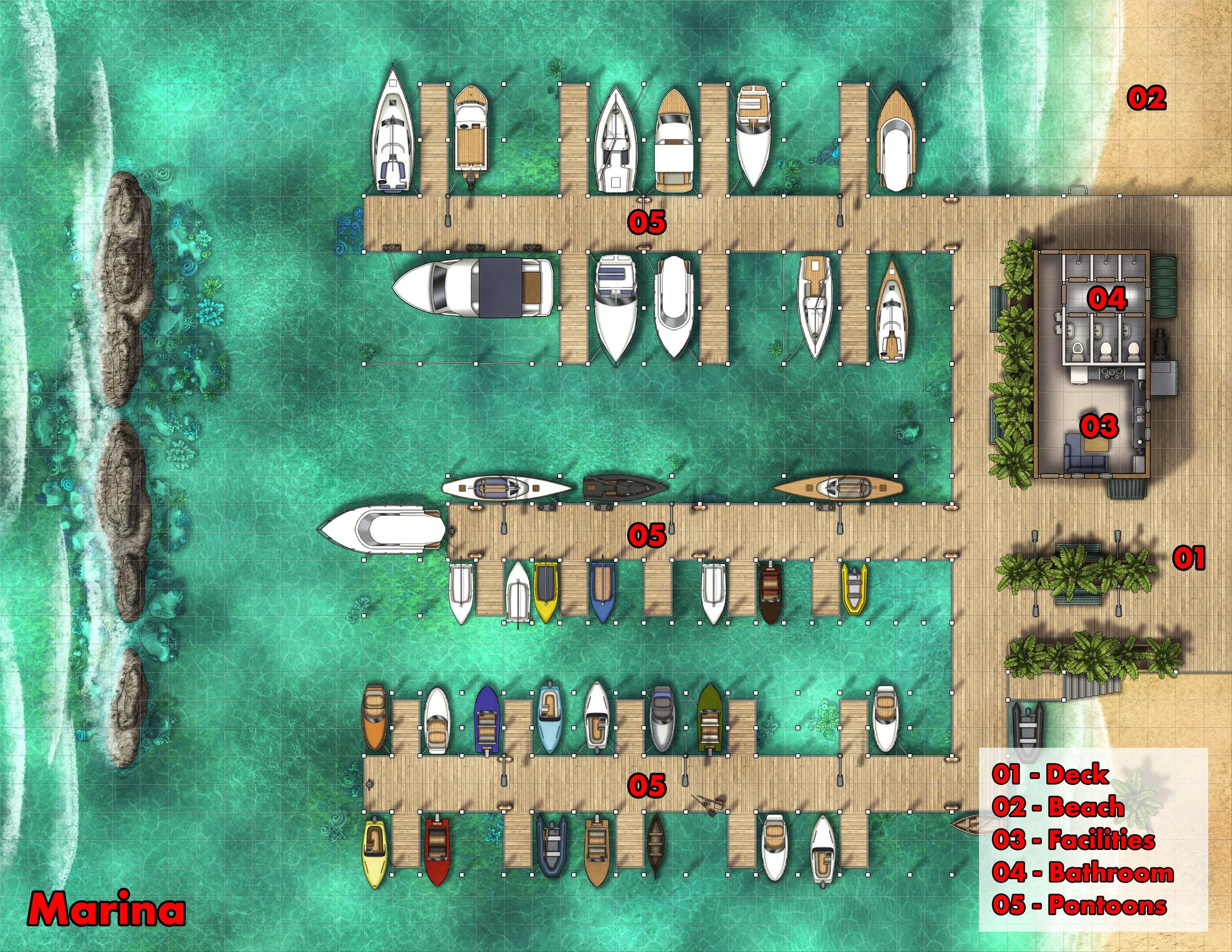 Modern TTRPG Battlemaps — Tom Cartos