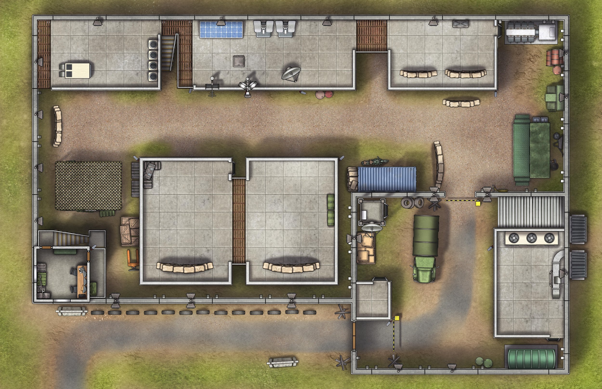 Modern TTRPG Battlemaps — Tom Cartos