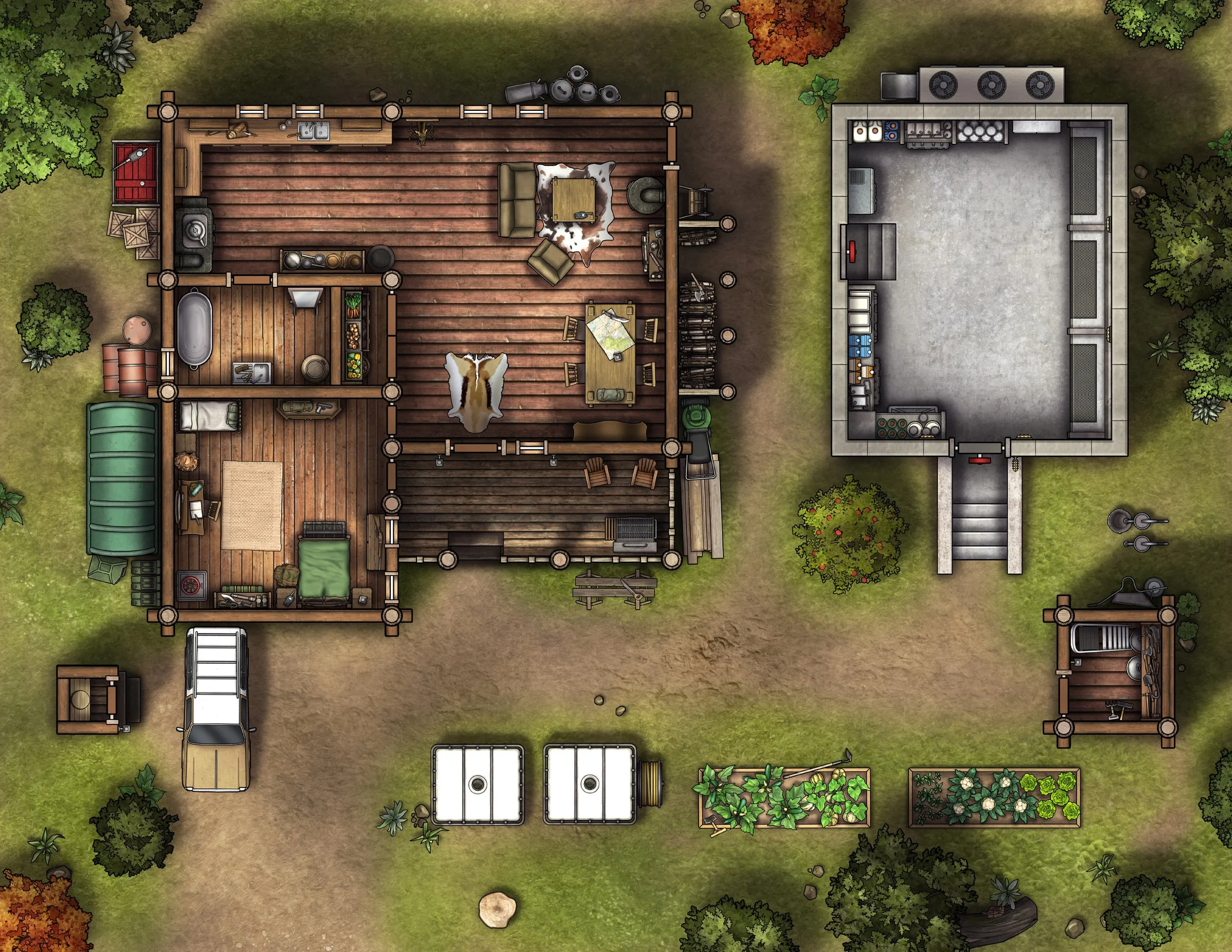 Modern TTRPG Battlemaps — Tom Cartos