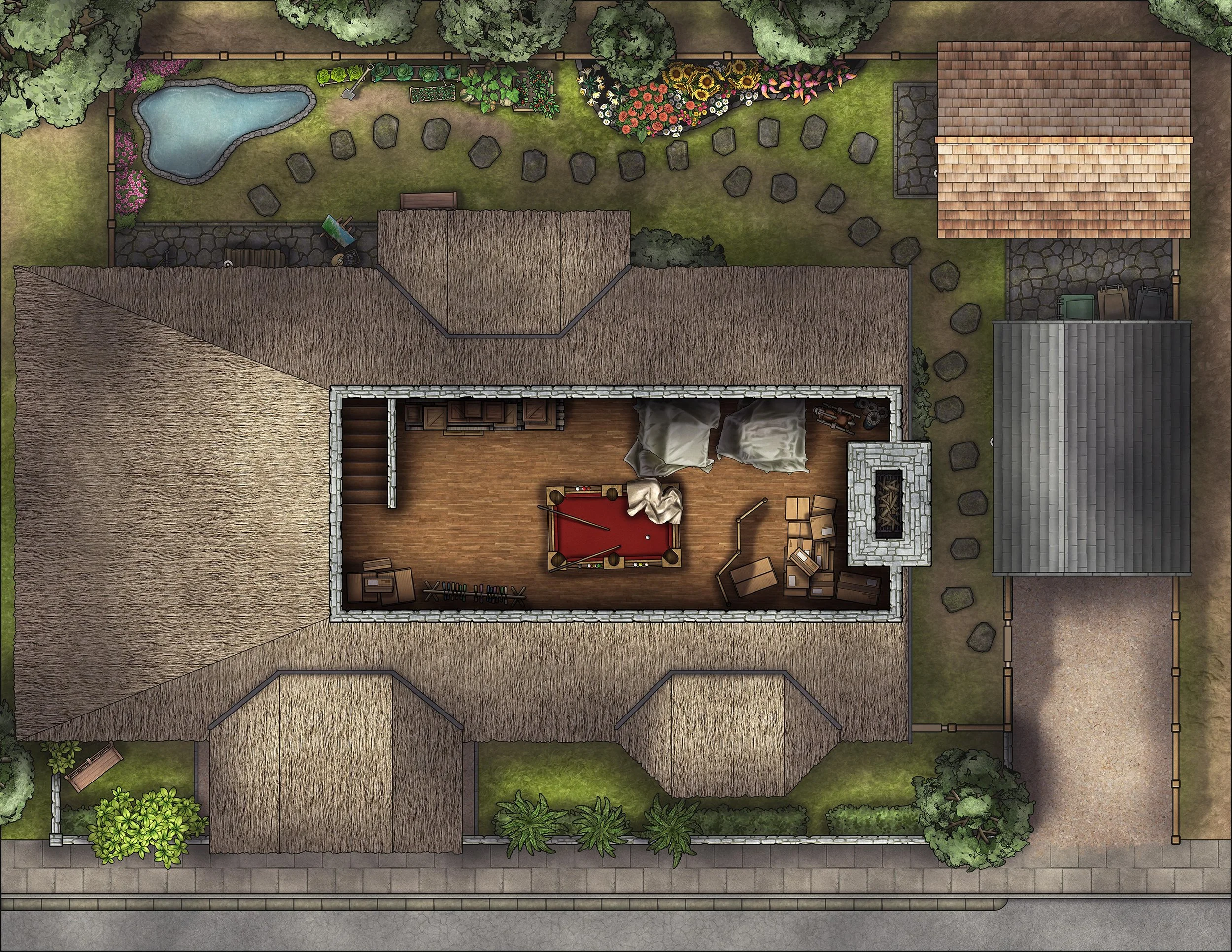 Modern TTRPG Battlemaps — Tom Cartos