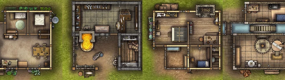 Free Rural Village TTRPG Map Tiles - Modular Tile Set — Tom Cartos