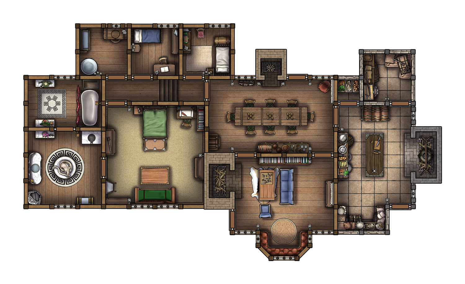 Free Bastion TTRPG Battlemaps - Modular Tile Sets — Tom Cartos