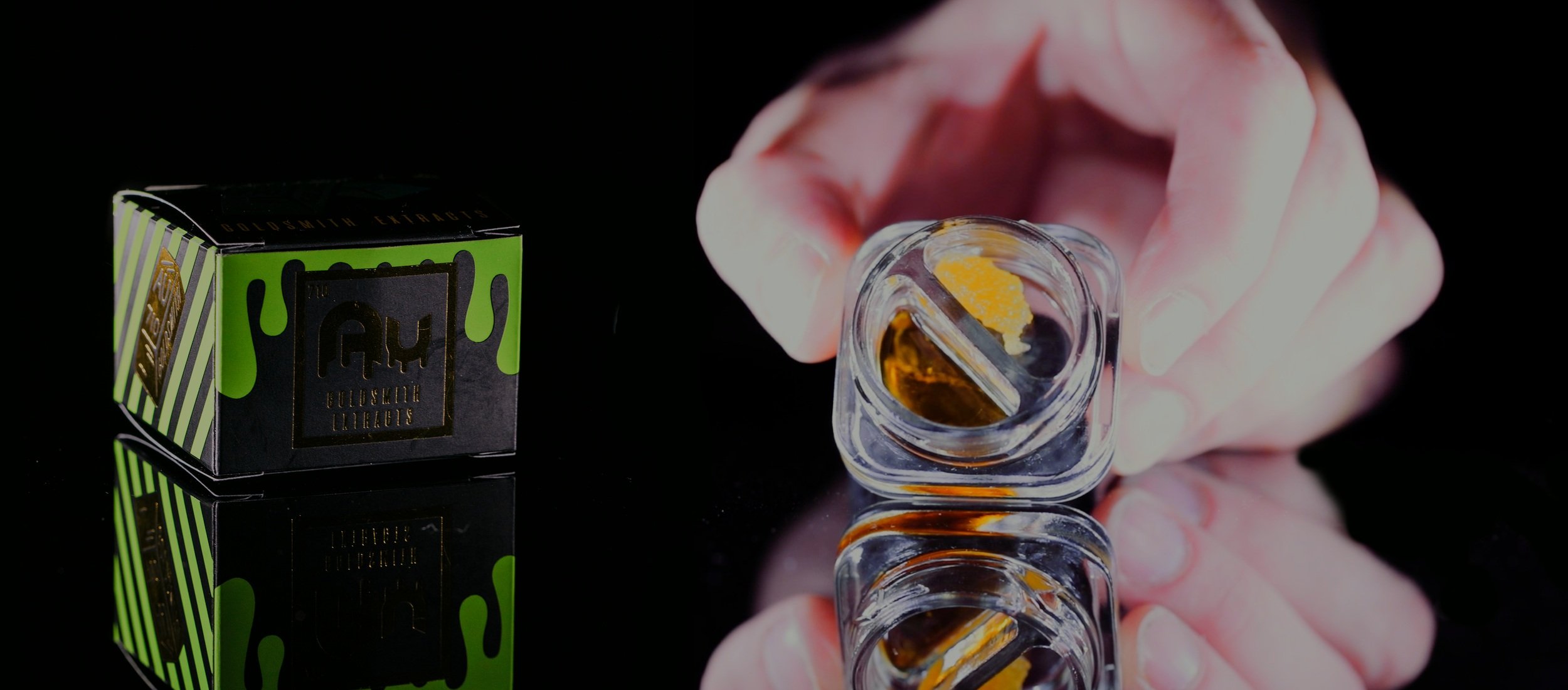 CURED RESIN + FULL SPECTRUM EXTRACT SPLIT JAR — Goldsmith Extracts