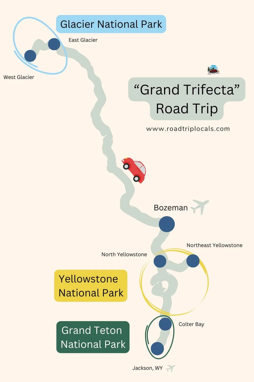 The Grand Trifecta: Grand Teton, Yellowstone, and Glacier Road Trip ...