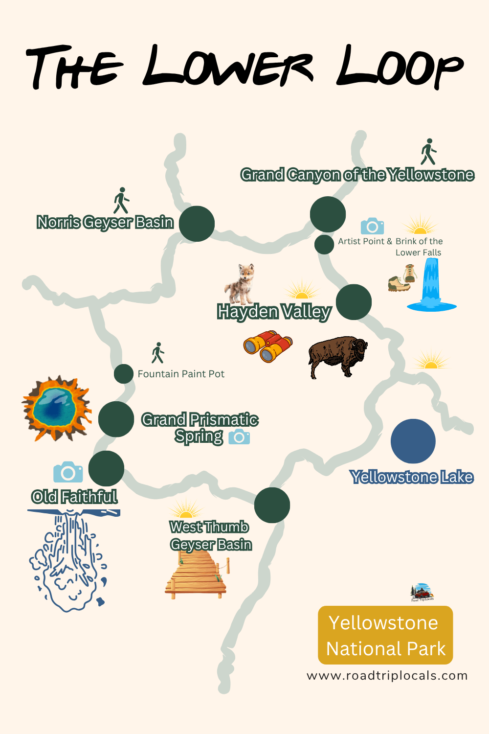 Yellowstone Lower Loop: Itinerary, Map, and 10 Best Stops — Road Trip ...