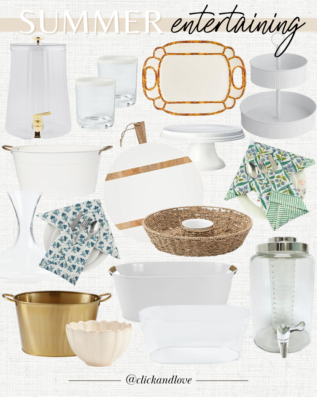 16 Essentials For Summer Entertaining — CLICK AND LOVE