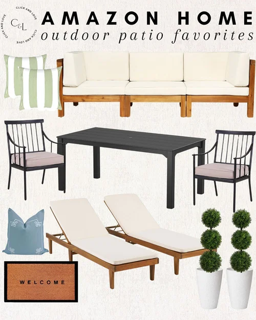 Amazon Outdoor Furniture & Affordable Patio Decor from Click & Love ...