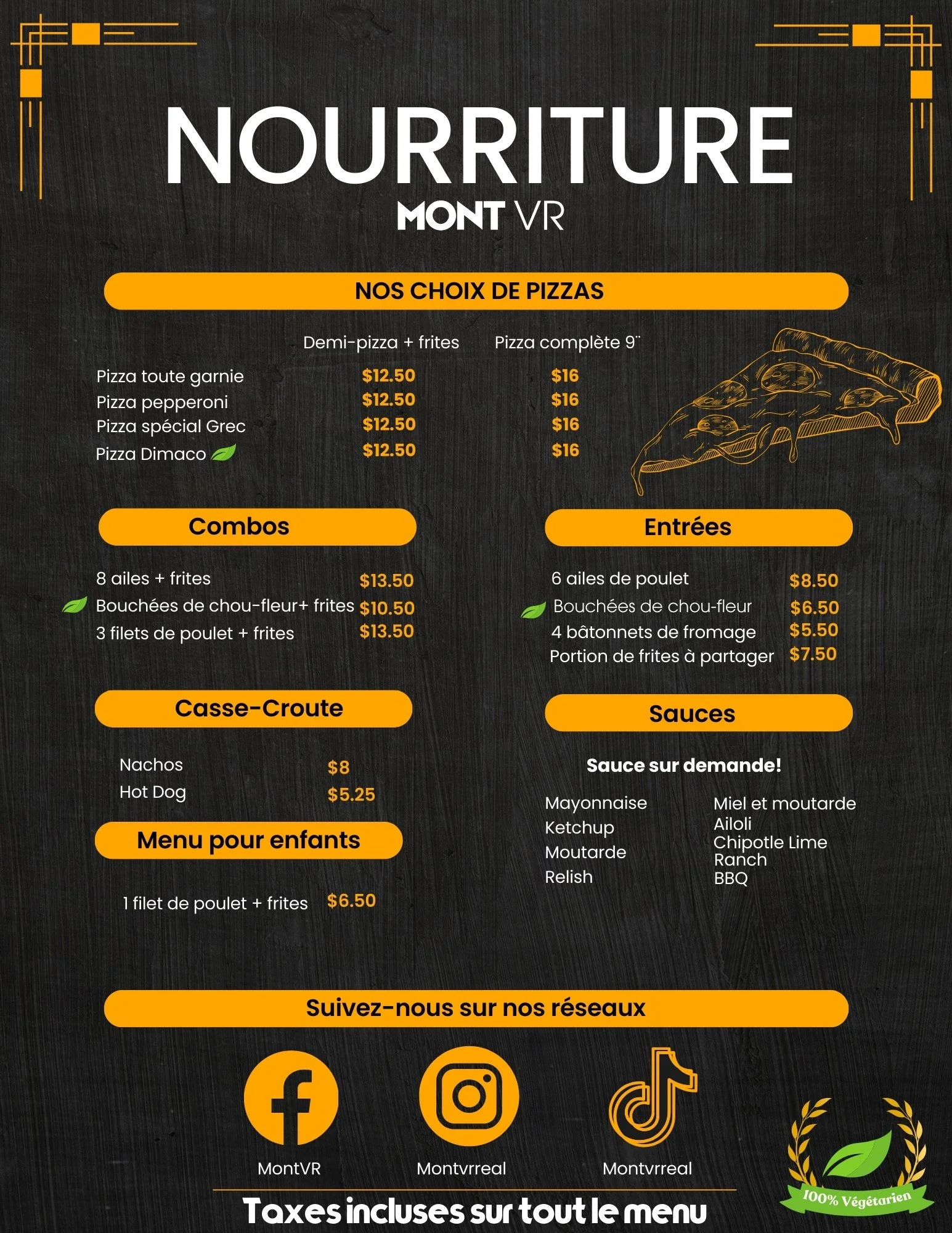 Menu MontVR Trois-Rivières — MontVR