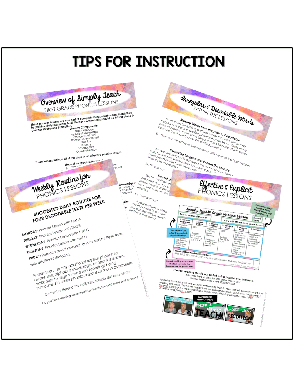 R-Control Phonics Lessons and Decodable Passages — The Simple Teachers