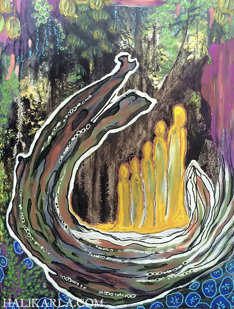 Visual Journal Art - my truest muse, mother in potentia — Hali Karla Arts