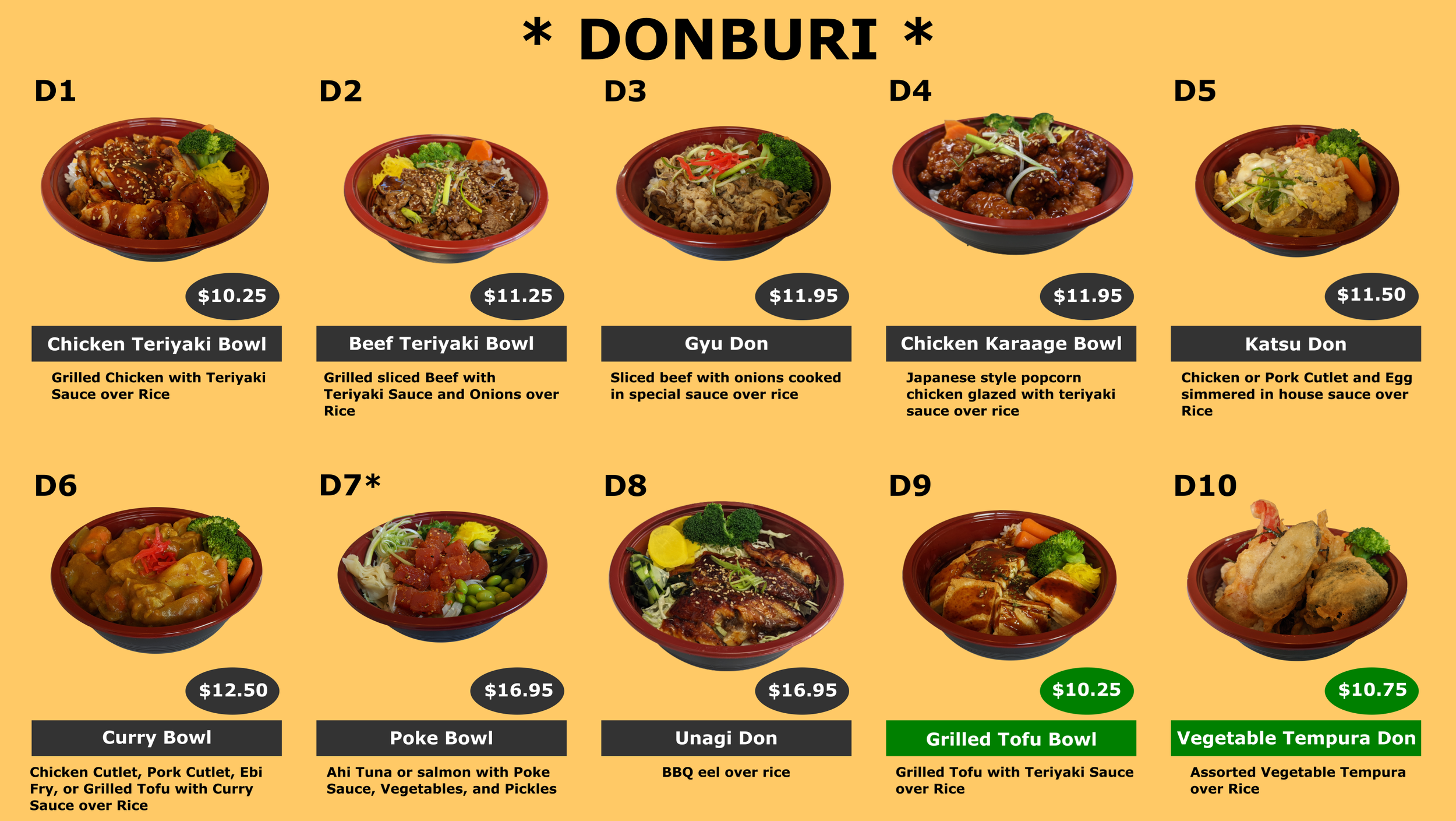 Menu — Tokyo Stop Sushi and Grill