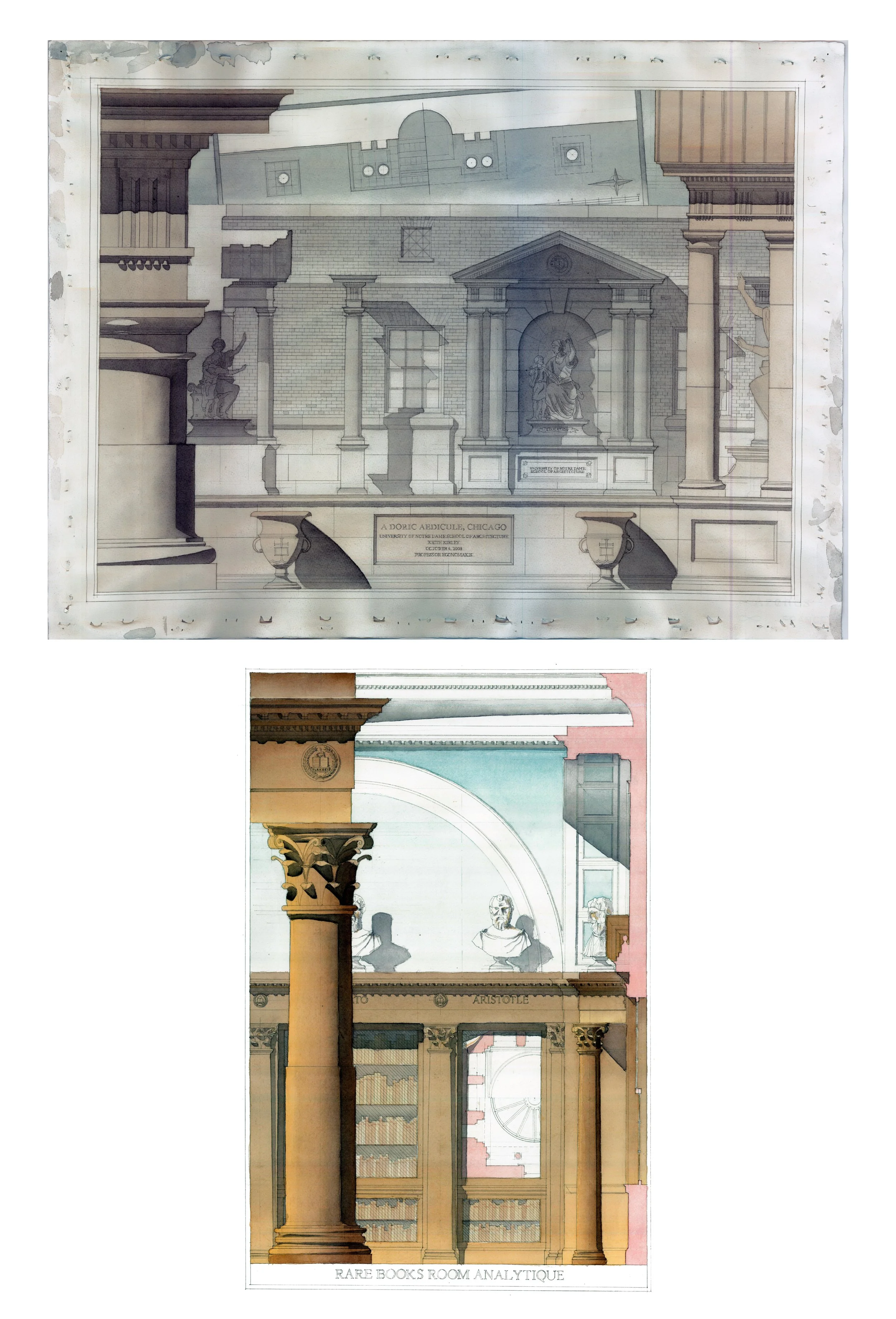 Architecture Watercolor Renderings — Bay Area Residential Architects