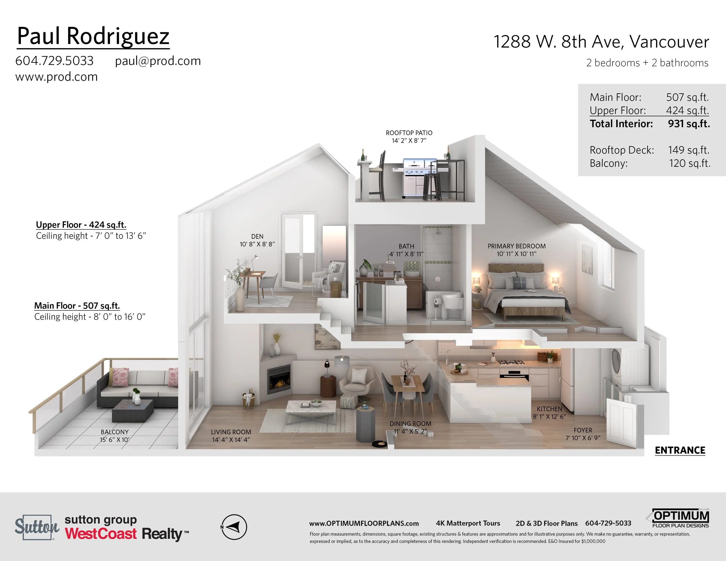 Our 3D Dollhouse Floor Plan Services - Optimum Floor Plan Designs