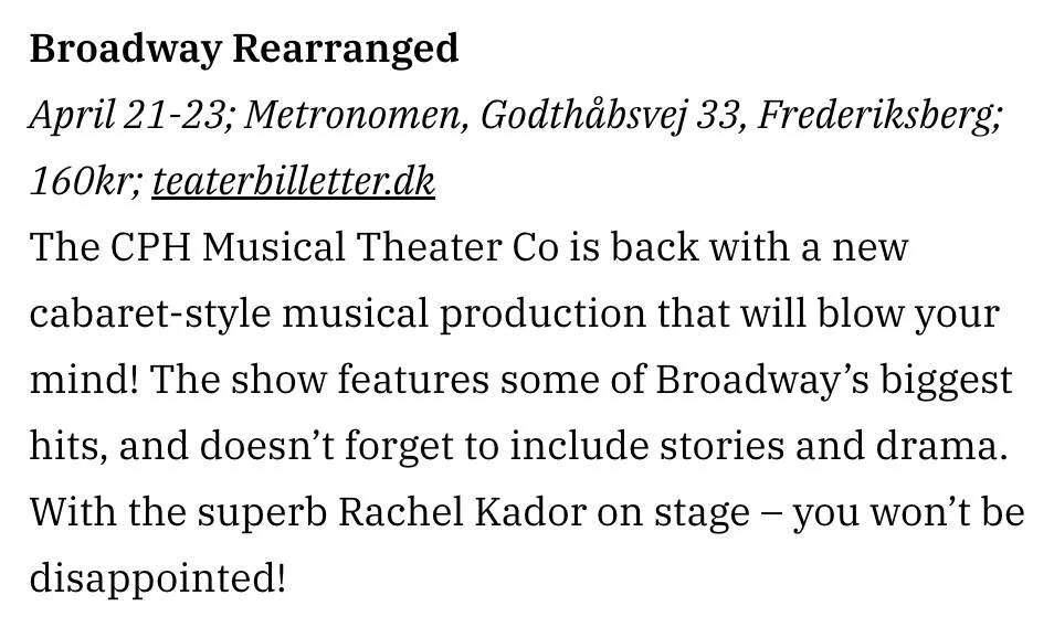 CPH Musical Theater Co