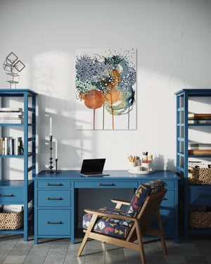 airborne sequence modern abstract collage painting nature fine art ...