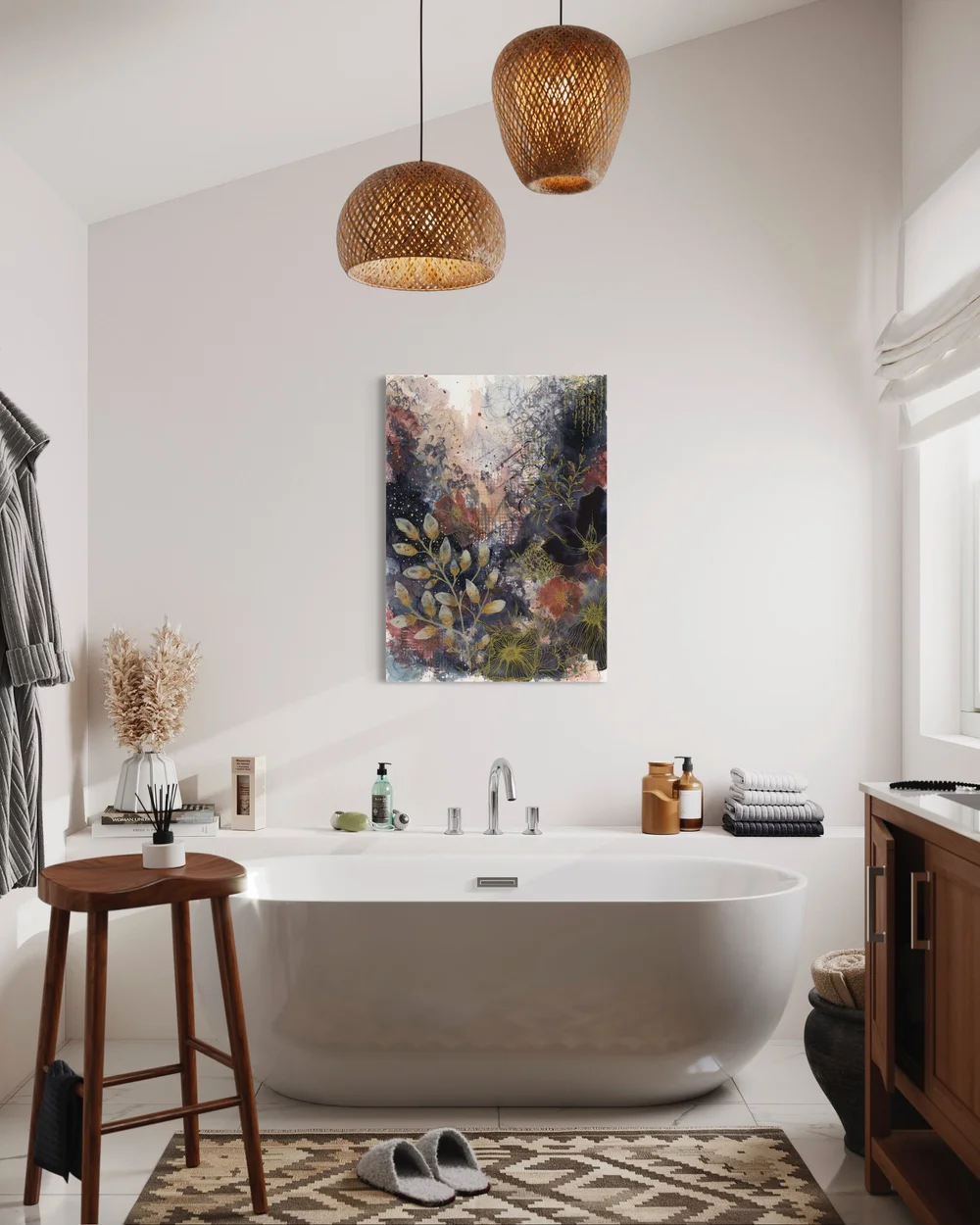 airborne sequence modern abstract collage painting nature fine art ...