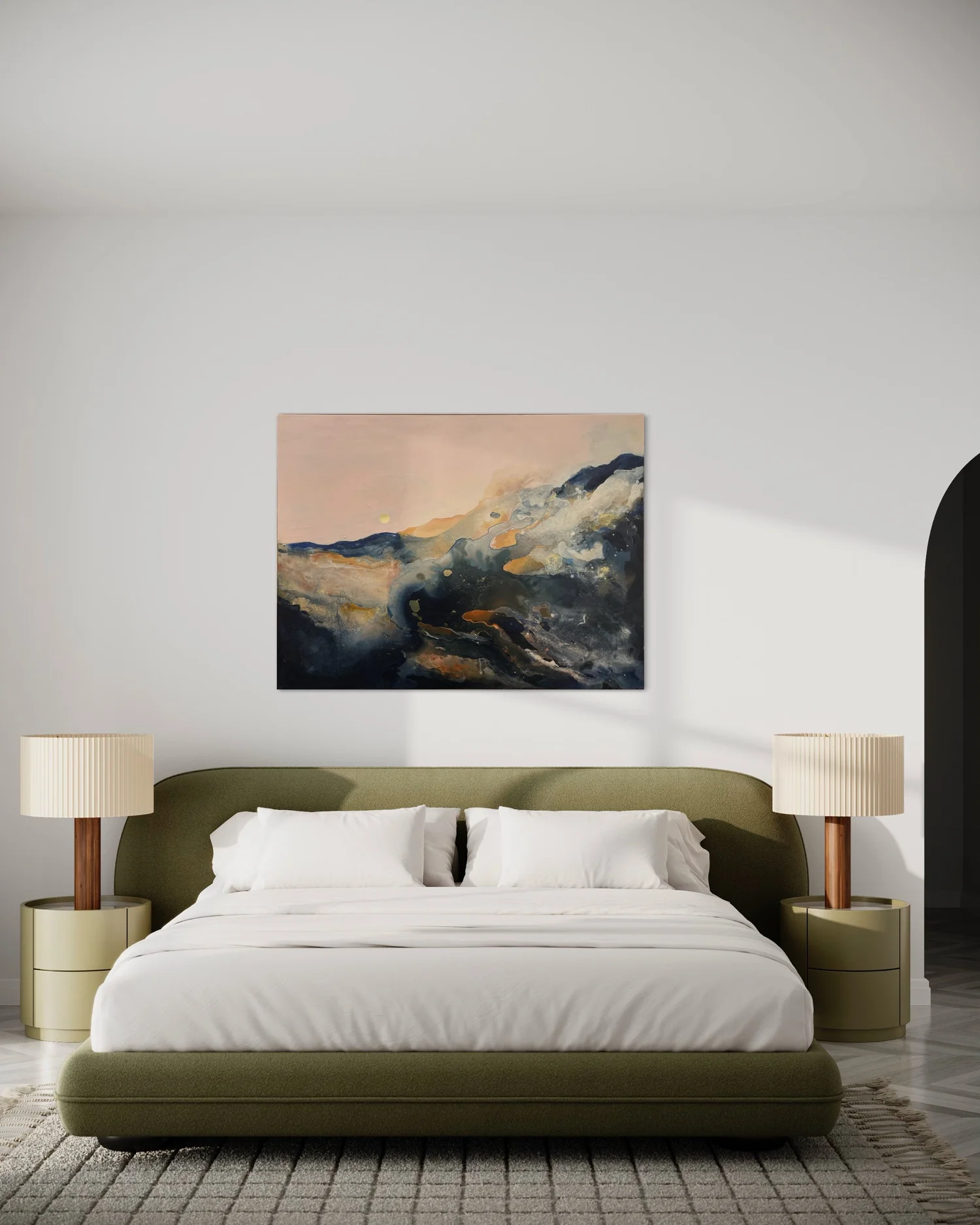 airborne sequence modern abstract collage painting nature fine art ...