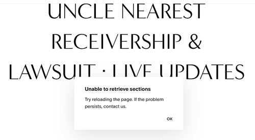 Uncle Nearest Receivership & Lawsuit : LIVE UPDATES — The Bourbon and ...