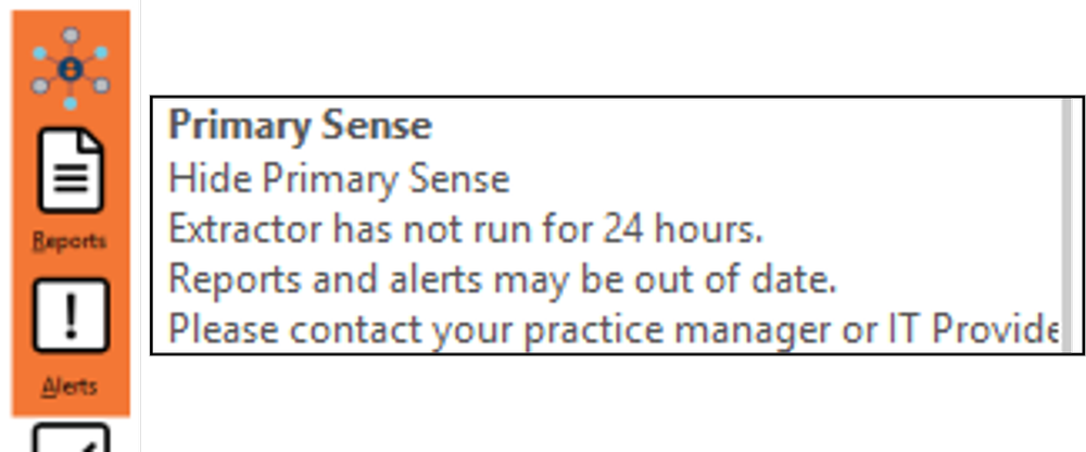 Troubleshooting tips — Primary Sense