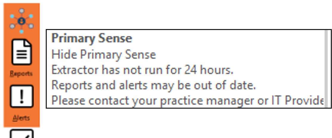 Troubleshooting tips — Primary Sense