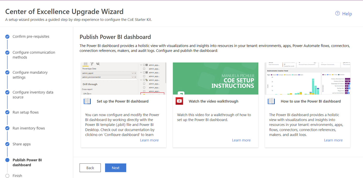 The Power Platform Center of Excellence Starter Kit Setup Wizard ...