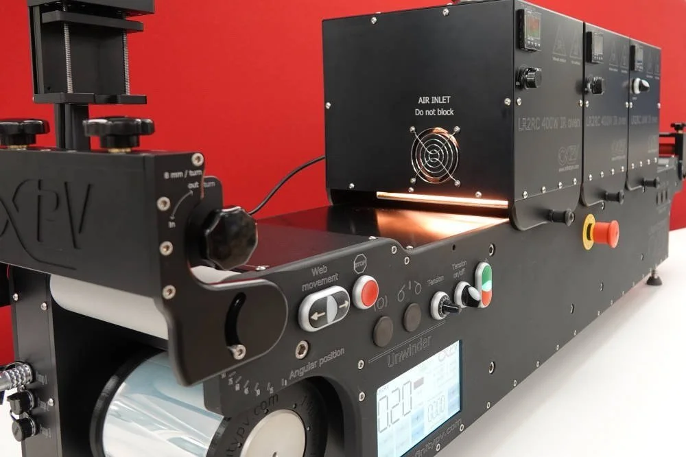 Sheet-to-sheet and roll-to-roll thin film processing equipment using slot-die coating and ...