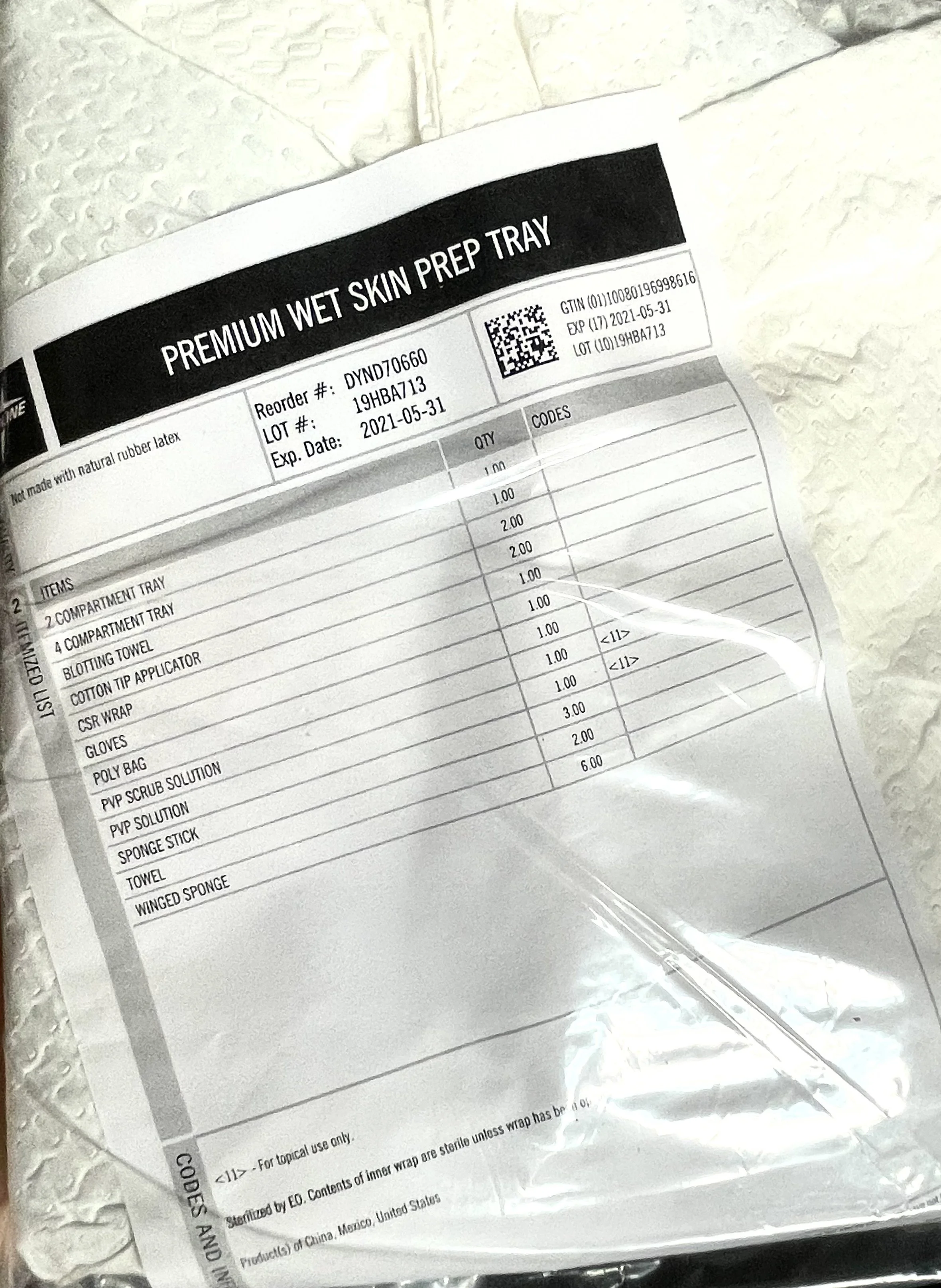 Medline Premium Wet Skin Prep Trays — EarthSmart Medical Resource ...