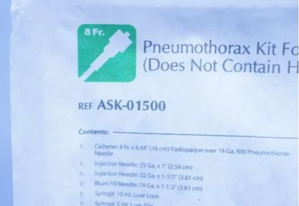 ARROW Pneumothorax Kit - 8F Without Heimlich Valve — EarthSmart Medical ...