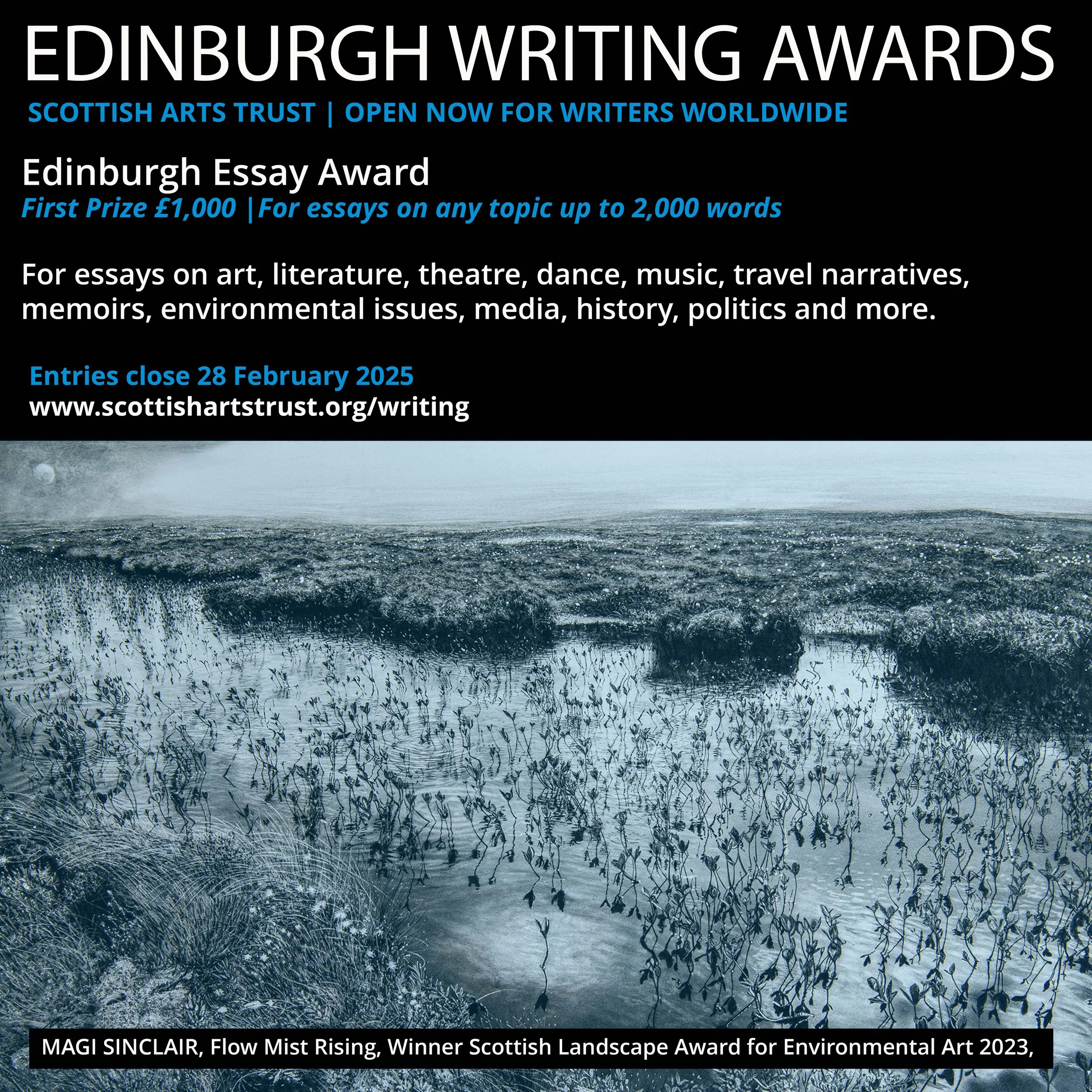 Edinburgh Writing Awards — Scottish Arts Trust