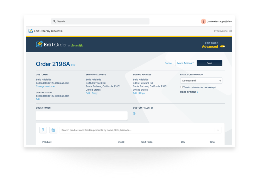 Comparing order editing in Shopify and Edit Order — Edit Order Comparing order editing in Shopify and Edit Order — Edit Order