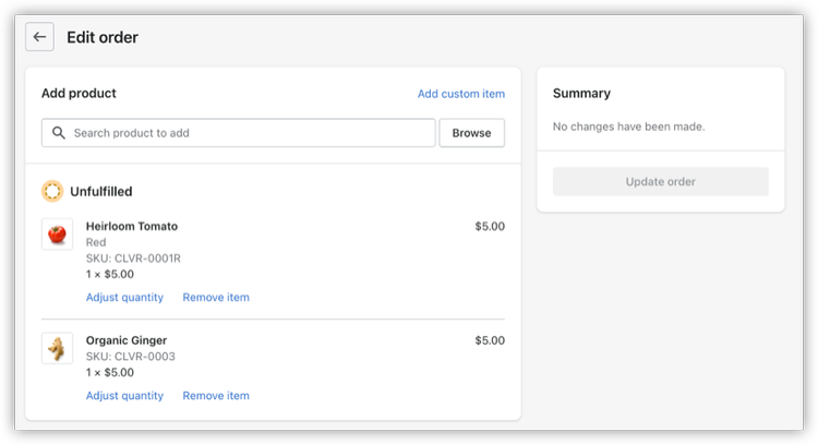 Can I edit the order after it's been placed in Shopify? — Cleverific
