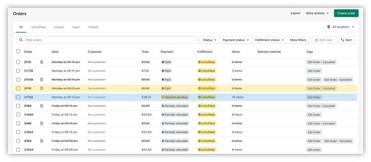 How to filter Shopify reports after you cancel orders — Cleverific