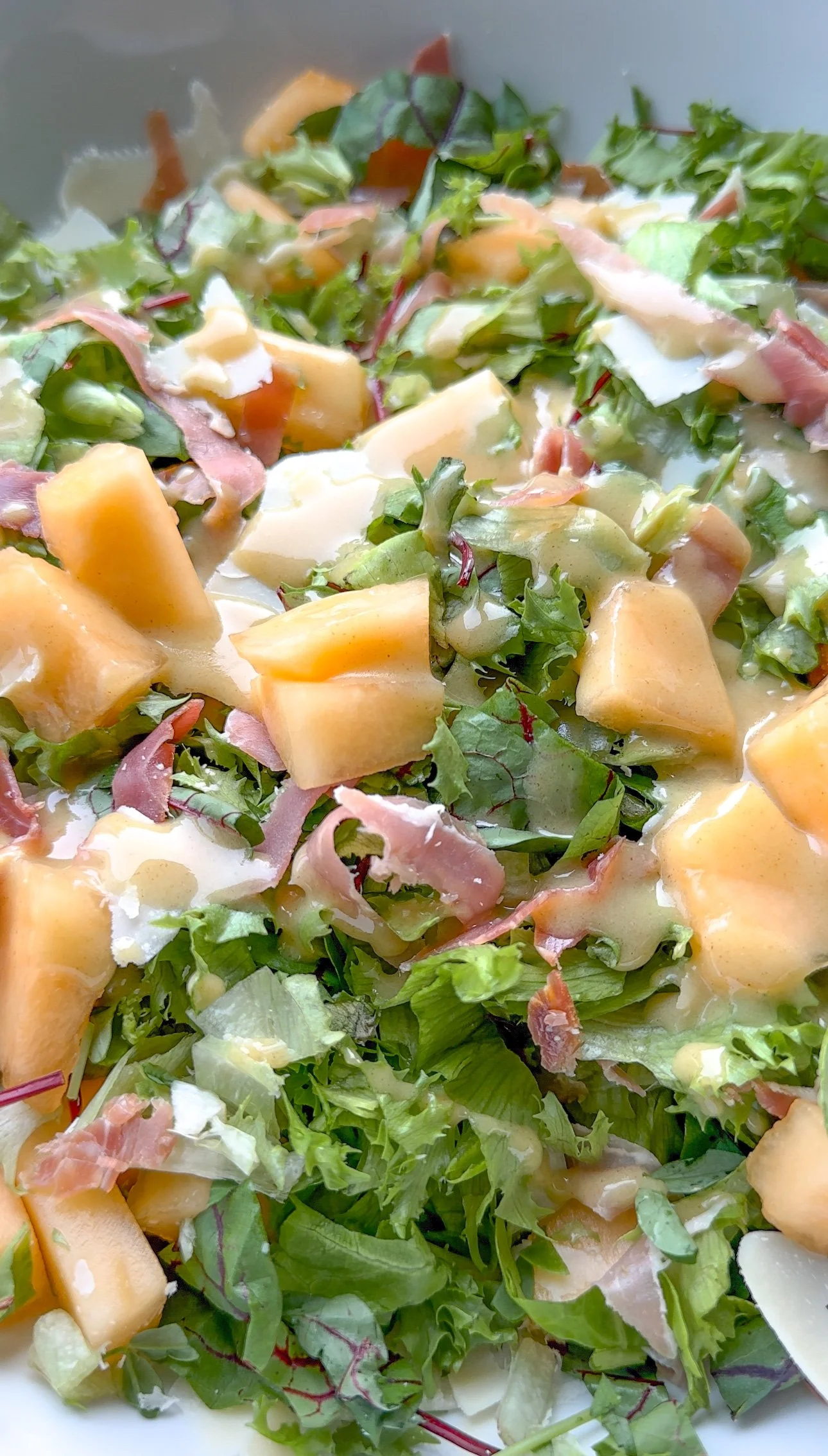 Summer Italian Prosciutto and Melon Salad | Cathleen Crobons
