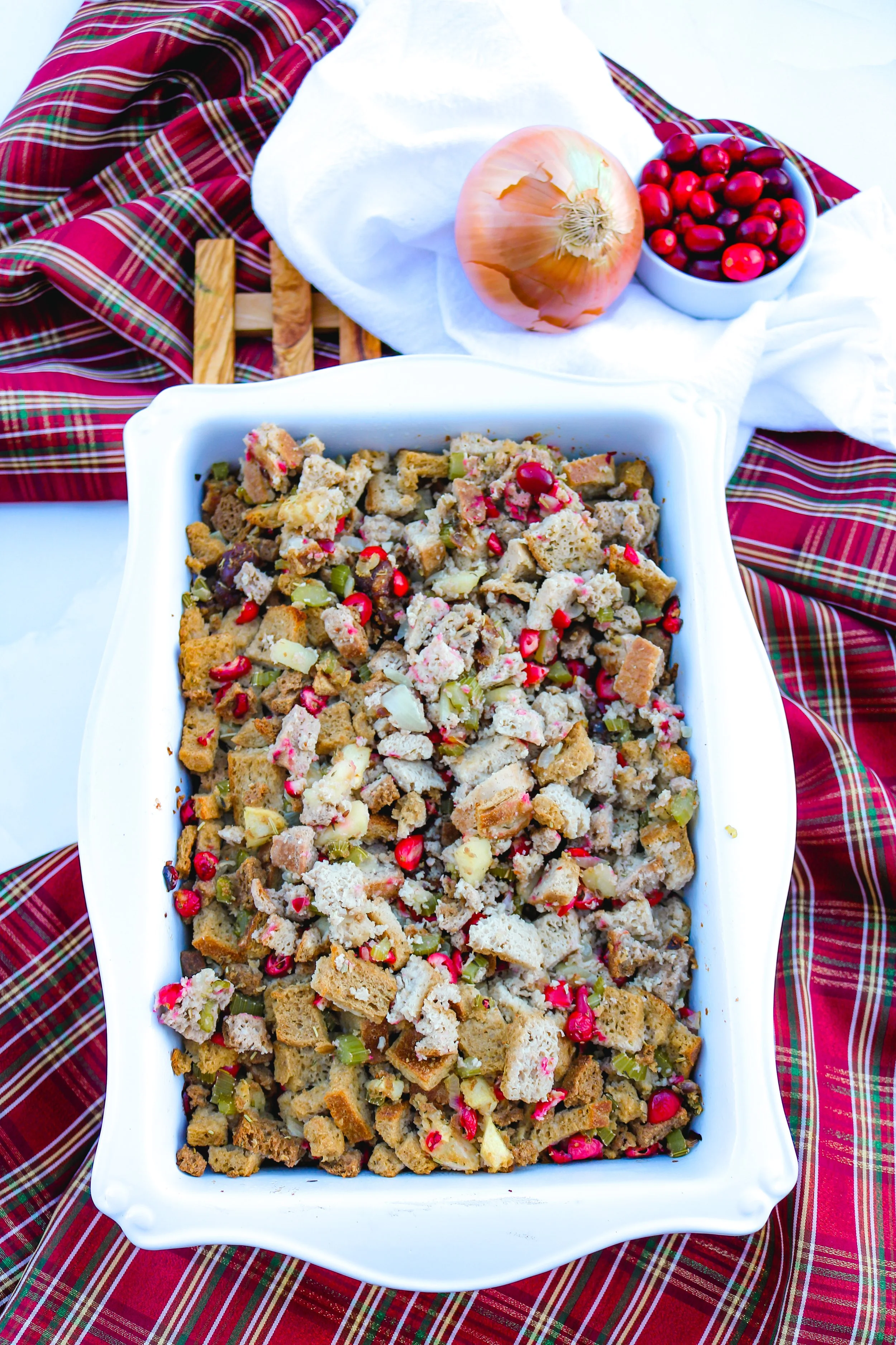 Vegan Gluten Free Holiday Stuffing | Cathleen Crobons