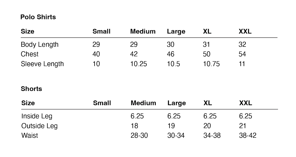 Size Chart — LAFAVRE