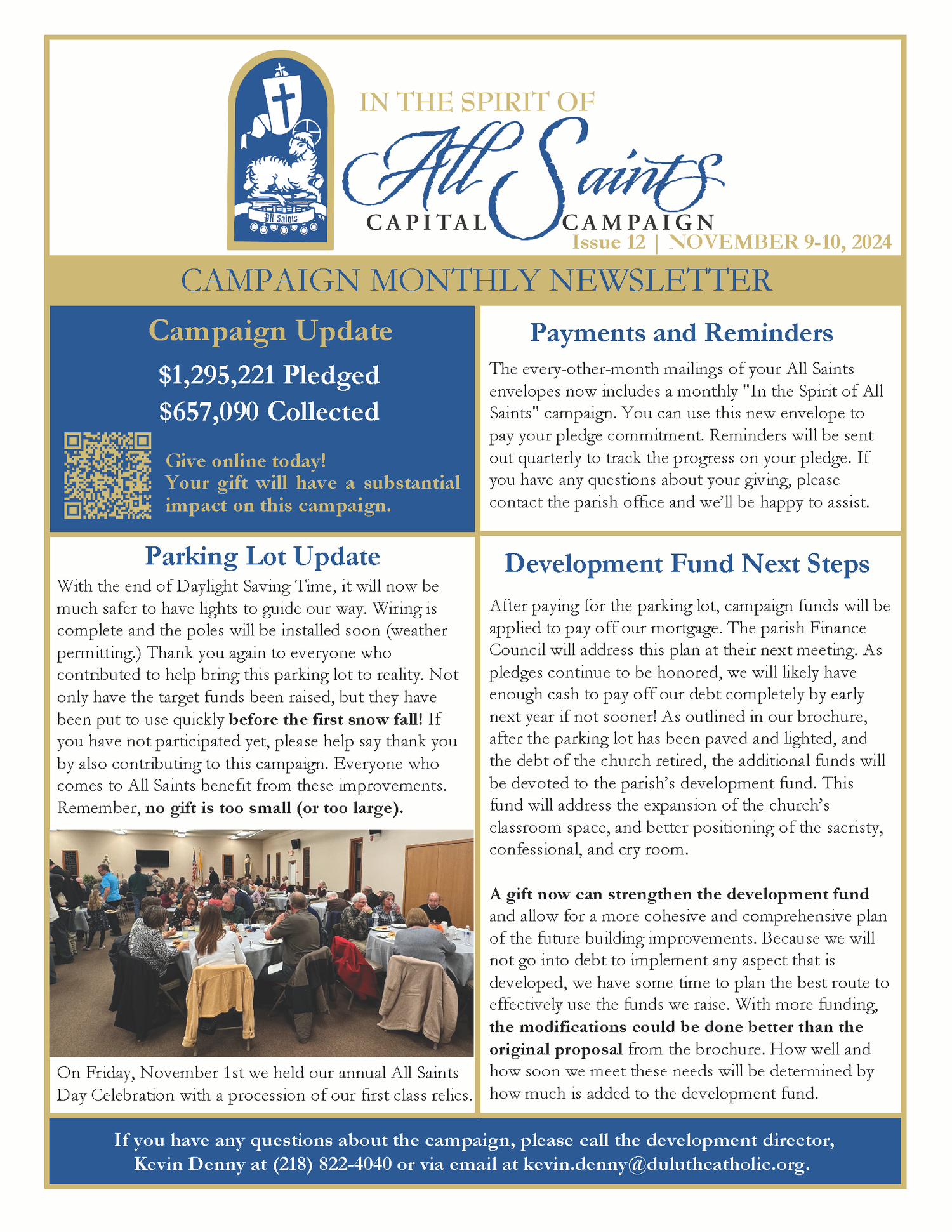 All Saints Capital Campaign: Issue 12 — Brainerd Catholic
