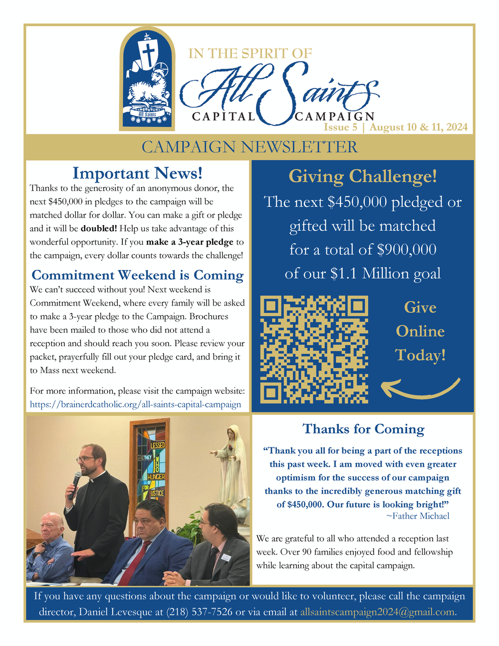 All Saints Capital Campaign: Fifth Issue — Brainerd Catholic