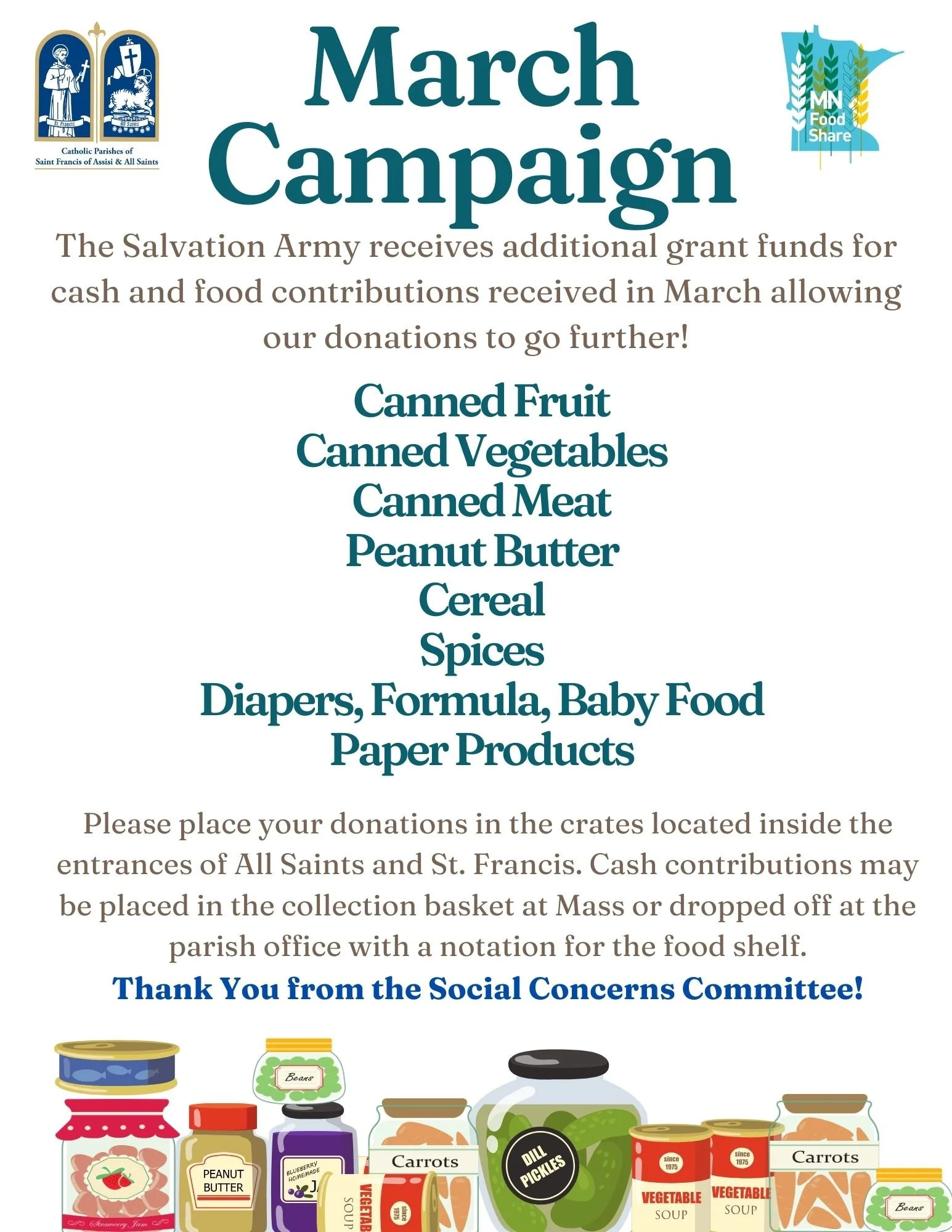 Minnesota Food Share March Campaign — Brainerd Catholic