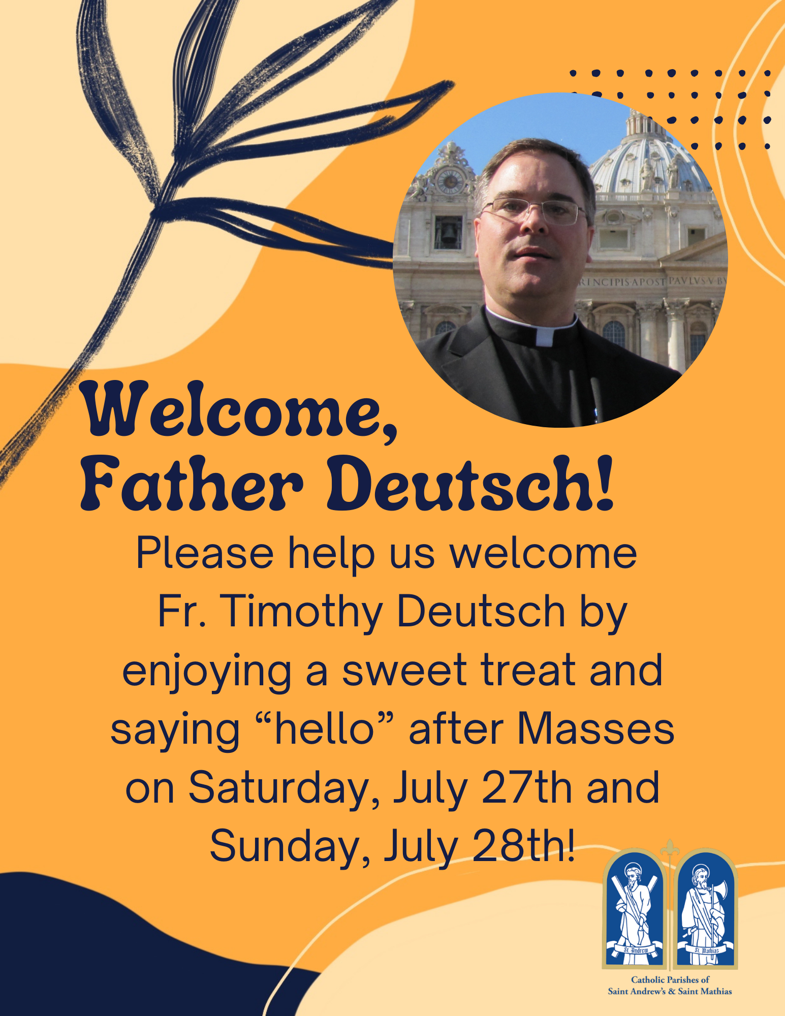 Welcome, Fr. Deutsch! — Brainerd Catholic