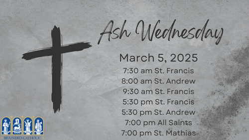 Ash Wednesday Schedule — Brainerd Catholic