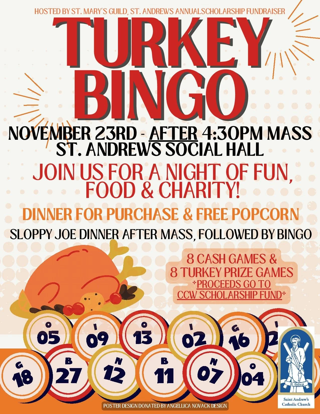 St. Andrew's CCW Turkey Bingo — Brainerd Catholic