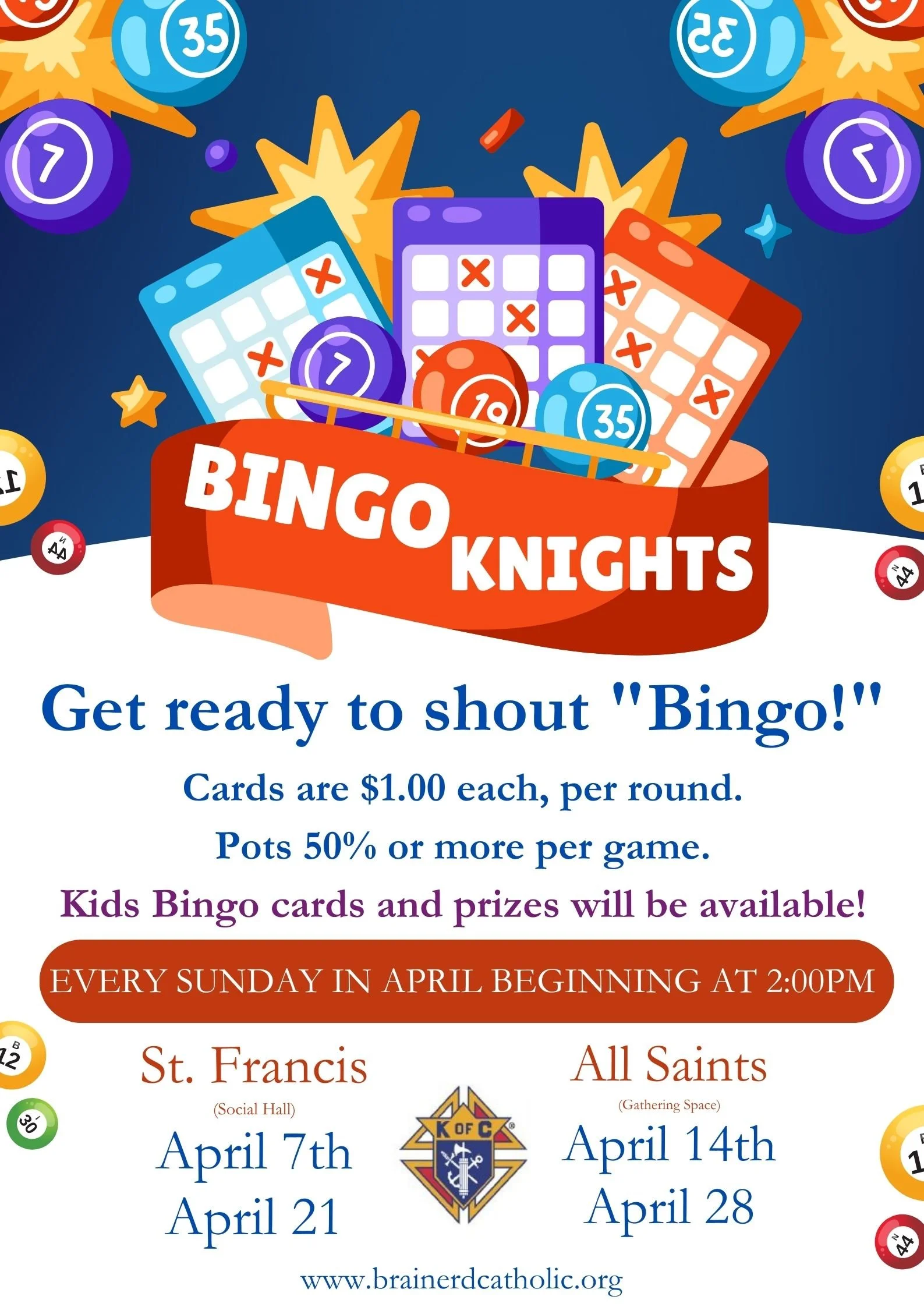 Bingo Knights @ St. Francis — Brainerd Catholic