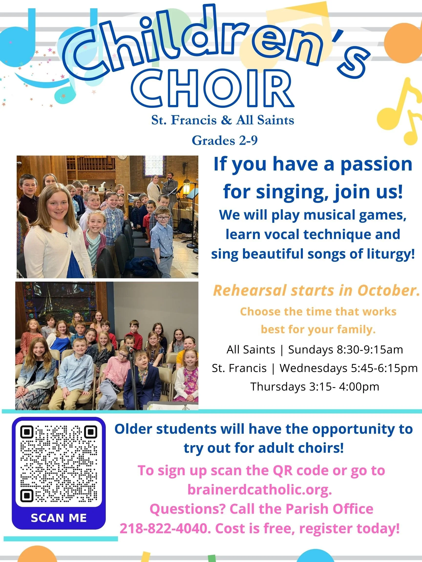 St. Francis & All Saints Children’s Choir — Brainerd Catholic