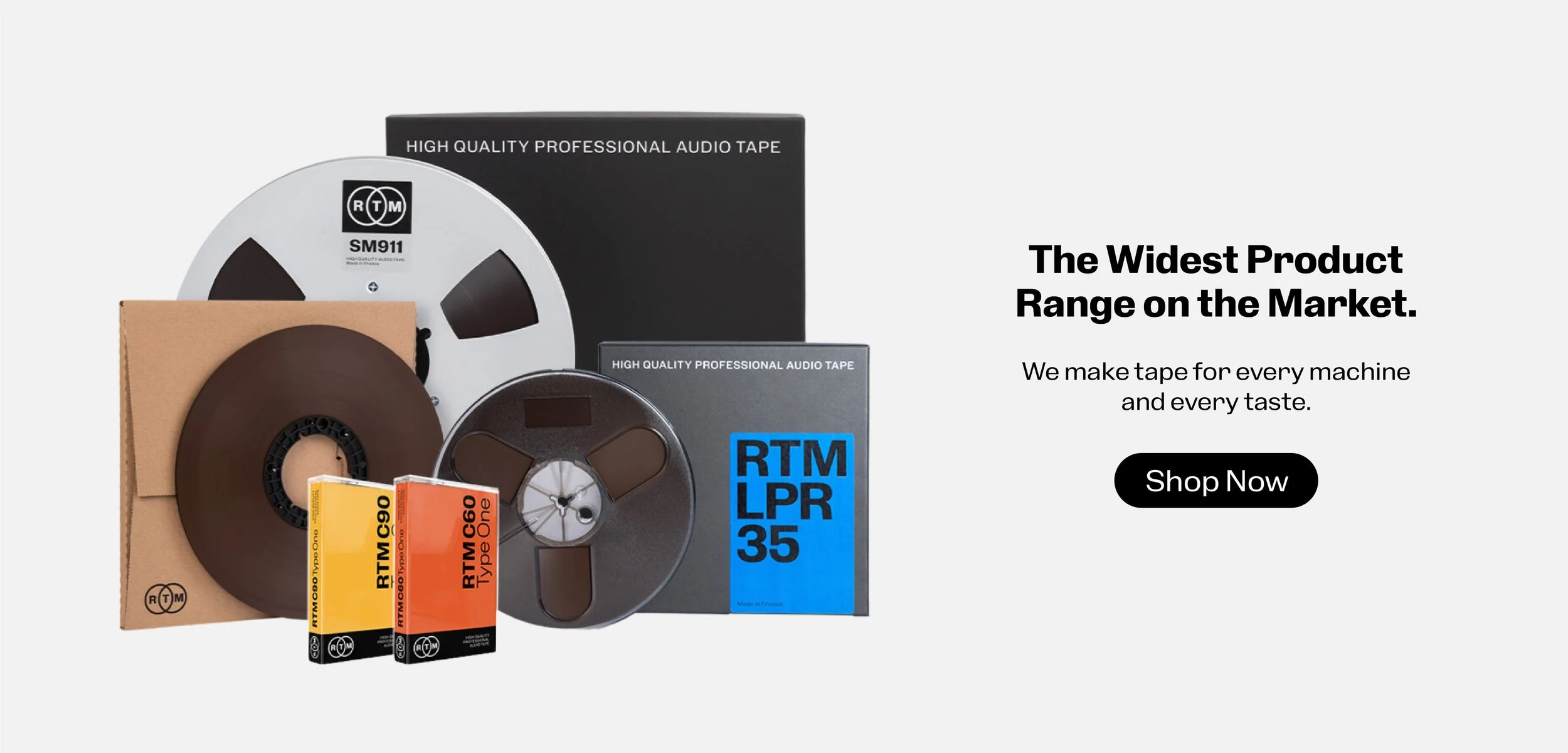 Professional and Long Play Analog Audio Tapes | RTM