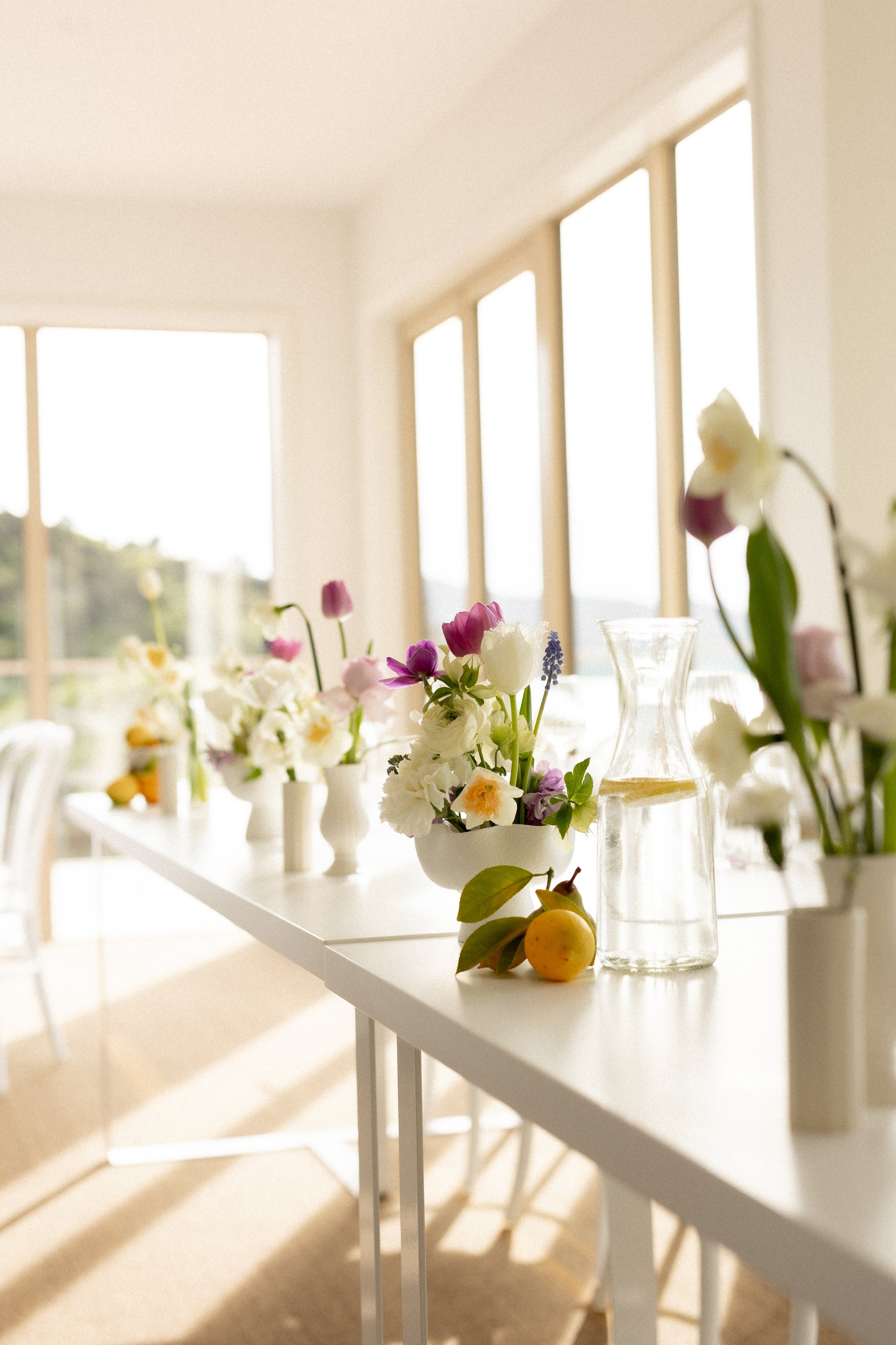 White Dining Table — Loula – Wedding & Event Hire