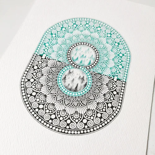 Floral A4 Mandala — rob.c.art